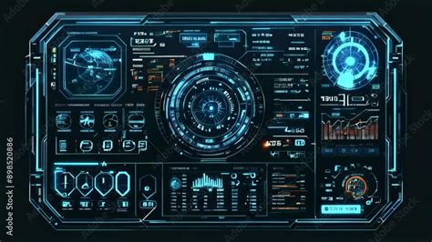 user interface data display control panel hud technological infographic elements png alpha