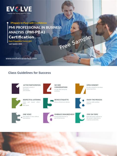 Pmi Professional In Business Analysis Pmi Pba 2025 Trainer Materials