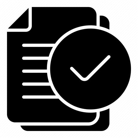 Approved File Document Folder Validation Approval Approve Icon