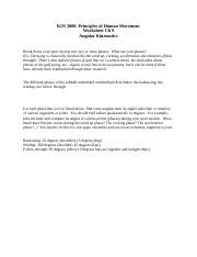 Angular Kinematics Worksheet Kinematics Angle Angular Equati