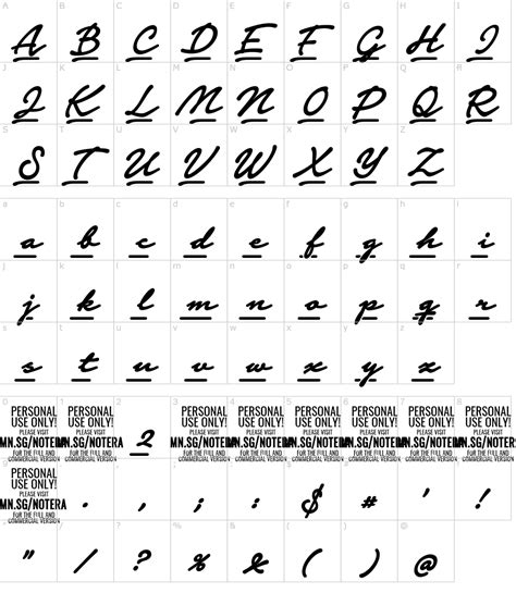 Notera 2 Underline Font Download
