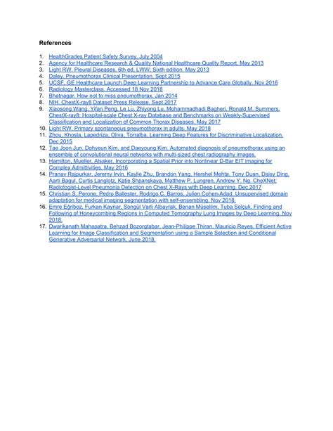 Pneumothorax Detection Using Deep Convolutional Neural Networks Pdf