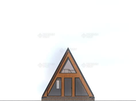 Дом А Frame 6x6 «АФ 3 под ключ фото планировка Доставка и сборка в Москве Санкт Петербурге