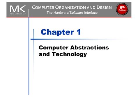 En1 Computer Architecture Chapter 1 Computer Organization And Design The Hardwaresoftware