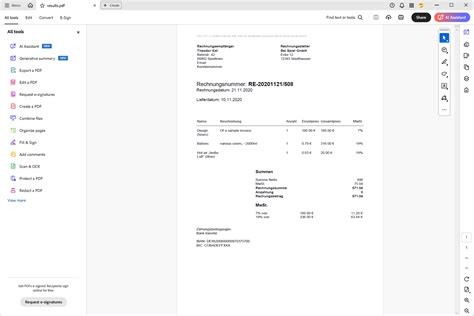 Visualize And Preview Xrechnung Zugferd And Factur X Documents In Net C
