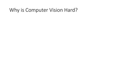 Computer Vision Crash Course Pptx