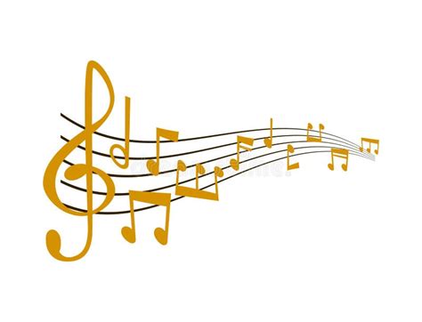 Vector Notes Music Melody Colorful Musician Symbols Sound Melody Text