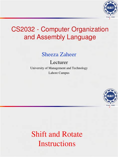 Shift And Rotate Instructions Download Free Pdf Assembly Language