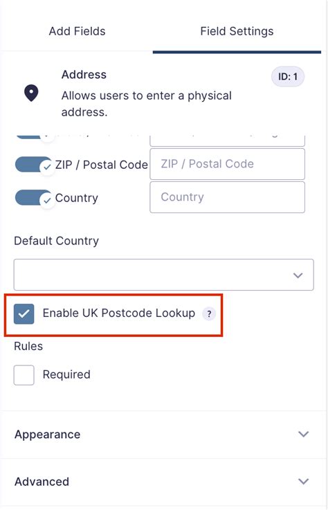 Gravity Forms UK Postcode Lookup Premium Add On Gravity Extra