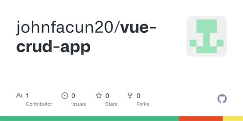 Github Johnfacun Vue Crud App