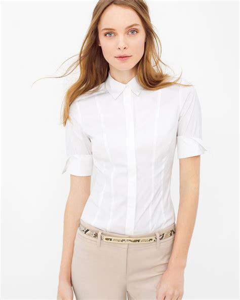 Womens White Collared Shirt Cogblog