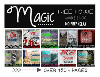 Magic Tree House Books 21 30 Bundle No Prep Ela By Holly Hawley