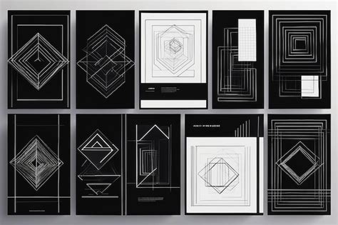 Premium Photo Strange Wireframes Of Geometrical Shapes And Black Geometric Figures