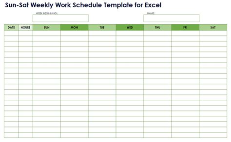 Free Excel Work Schedule Template Free Excel Work Schedule Template