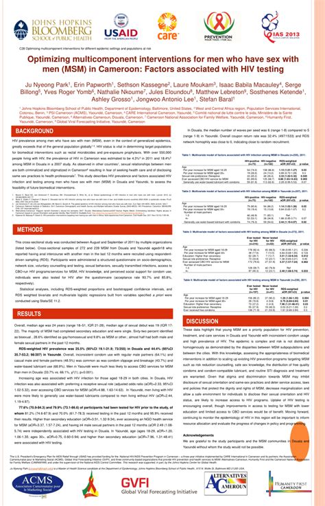 pdf optimizing multicomponent interventions for men who have sex with