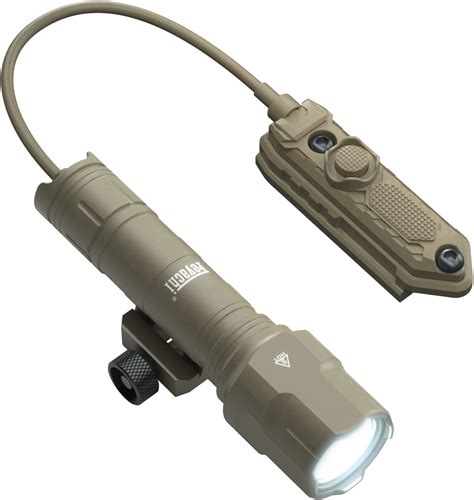 Feyachi 1200 Lumen Tactical Flashlight Matte Black Led Weapon Light
