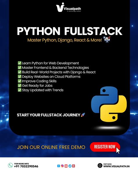 Visualpath 🔥 Become A Python Full Stack Developer 🚀 Master Python