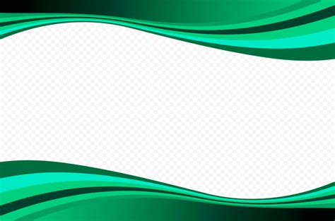 Abstract Green Curved Lines Borders Frame Free Png Citypng