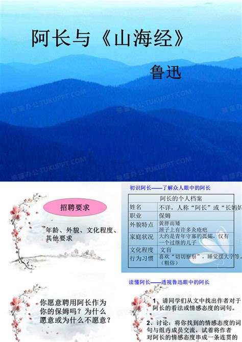 《阿长与山海经》优质公开课ppt模板下载编号lojremvq熊猫办公