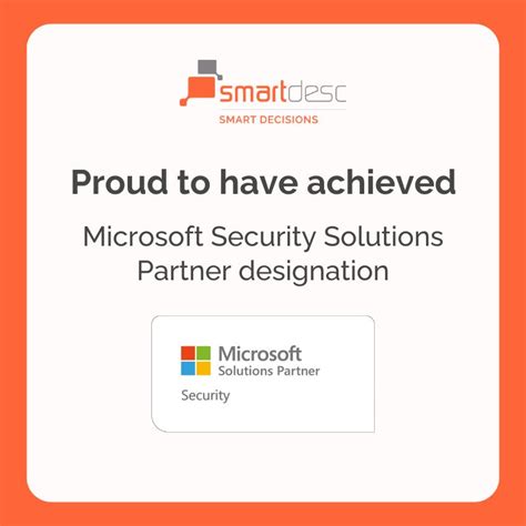 🏅 We Are Proud To Announce That We Have Achieved The Prestigious Microsoft Security Solutions