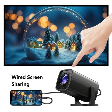 Smart Mini Projector Wired Identical Screen Projector HY3200 1080P Full HD Portable Projector