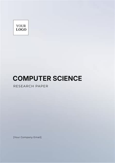 Free Computer Science Research Paper Template To Edit Online