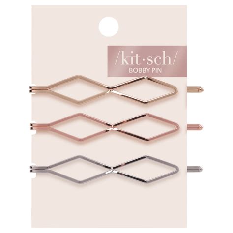 Kitsch Metal Bobby Pin Diamond AU Adore Beauty