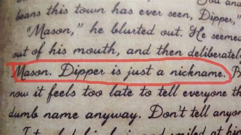 Why Dippers Real Name Is Mason Probably Gravity Falls Amino