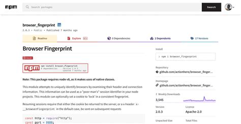 The Best Npm Browser Fingerprint Packages