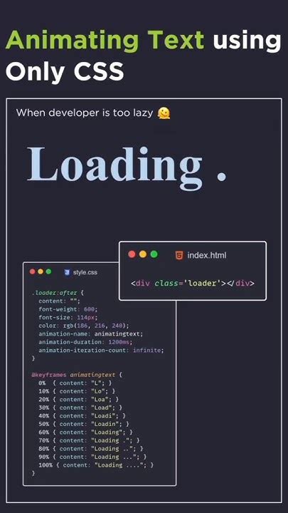 Animated Text Using Only Css Css Animation Youtube