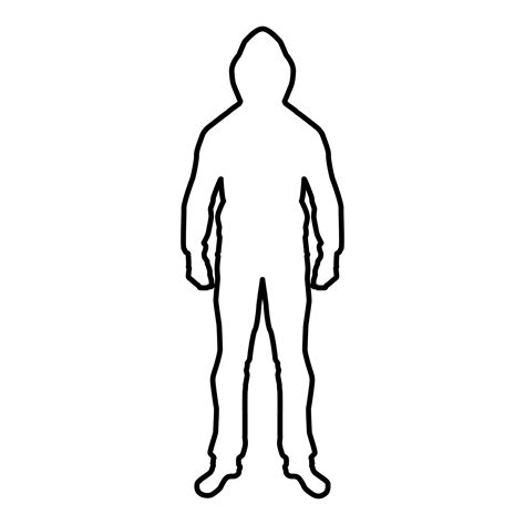 Man In The Hood Concept Danger Silhouette Front 5160416 Vector Art At Vecteezy