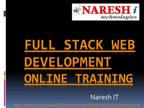 Best Full Stack Web Development Training In Hyderabad 2024 Ppt