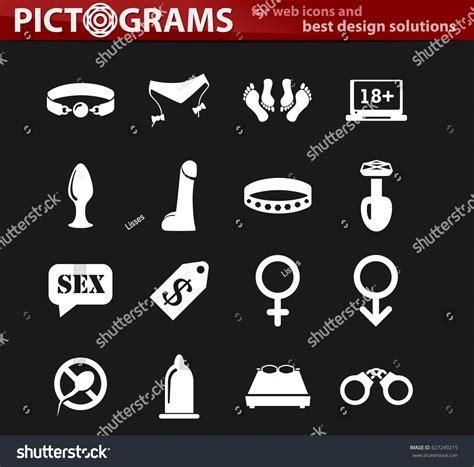 Sex Shop Vector Icons User Interface Stock Vector Royalty Free