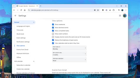 How To Customize The Look Of Google Calendar In Your Browser Lifehacker