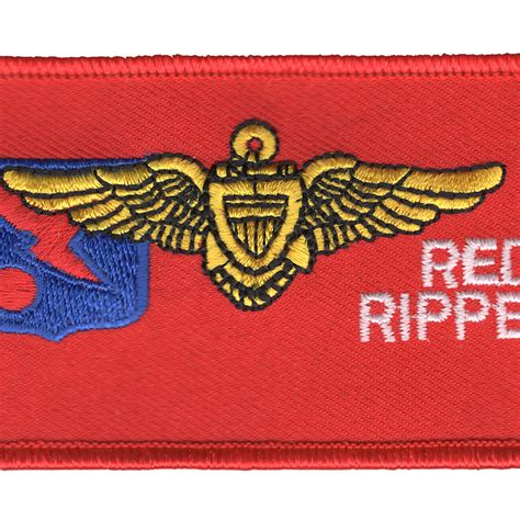Vf 11 Red Rippers Naval Aviator Name Tag Patch Squadron Patches