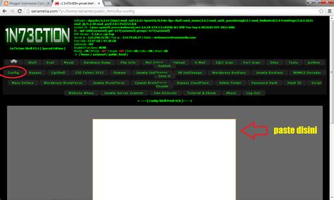 Mencari Config Dalam Website Blog Cyber