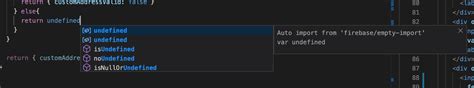 Vs Code Keeps Auto Importing Undefined From Firebaseempty Import