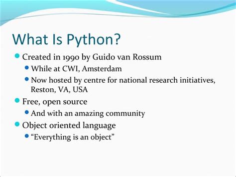 Pythonintroduction Ppt