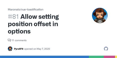 allow setting position offset in options · issue 81 · maronato vue toastification · github