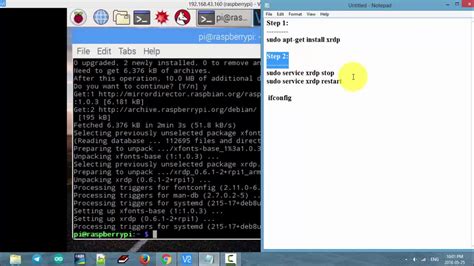 Install Xrdp Remote Desktop Raspberry Pi On Windows Youtube