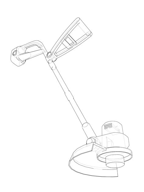 Outline Trimmer Grass Cutter Vector Line Gardener Vector Vector Line Gardener Vector Png And