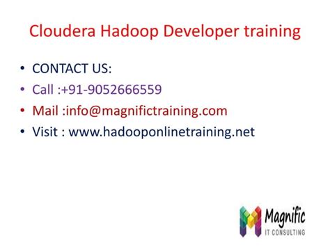 cloudera hadoop developer training ppt
