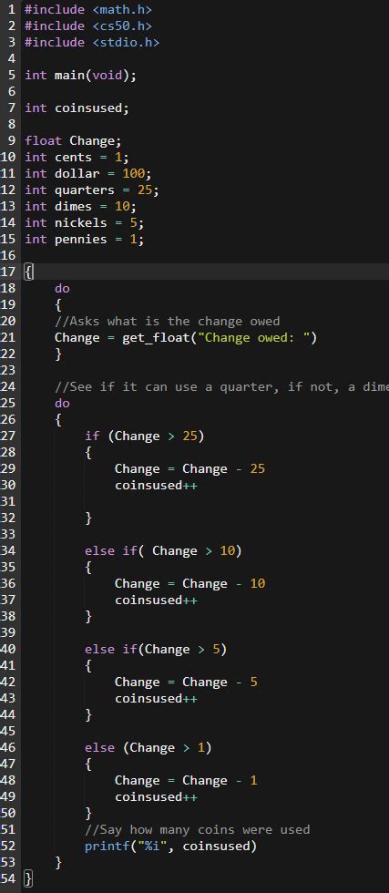 cash greedy algorithms problem r cs50