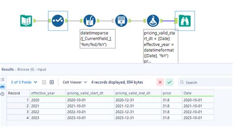 solved i need to split one line item in years between two alteryx