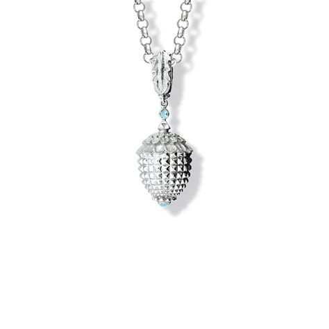 Pina Necklace Pendant Silver Blue Topaz Cassandra Goad