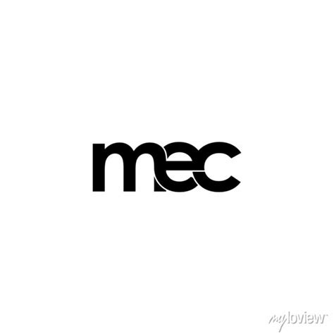 Mec Initial Letter Monogram Logo Design Posters For The Wall • Posters Inspiration Digital