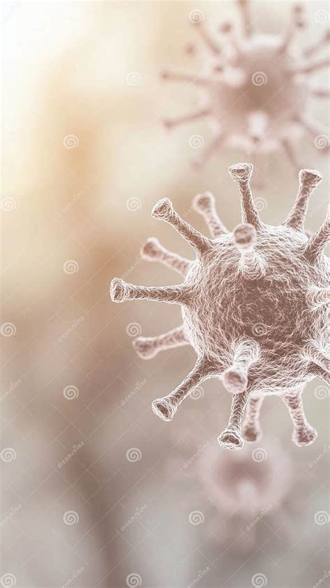 Microscopic View Of Virus Particles Highlighting Their Intricate Structure And Potential For