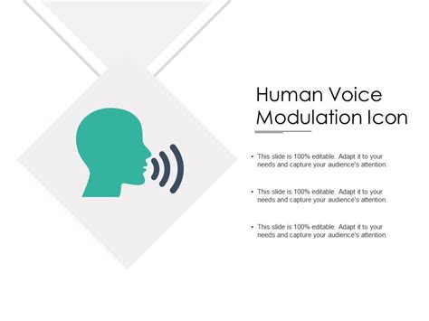Human Voice Modulation Icon Powerpoint Slide Template Presentation