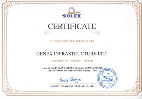 Awards And Certificates Genex Infrastructure Ltd