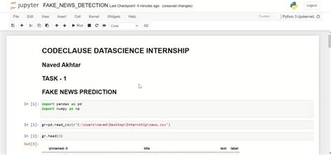 Naved Akhtar On Linkedin Datascience Intern Github Project